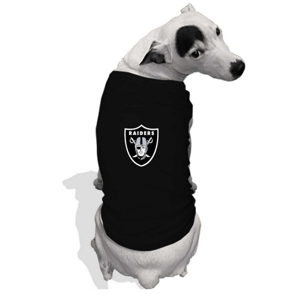 NFL | Dog | Nwt Raiders Nfl Football Logo Printed Emblem On Doggie Tank ...